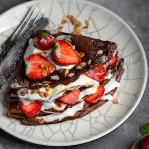 Protein-Rich Dark Chocolate Crepes – Healthy Heights