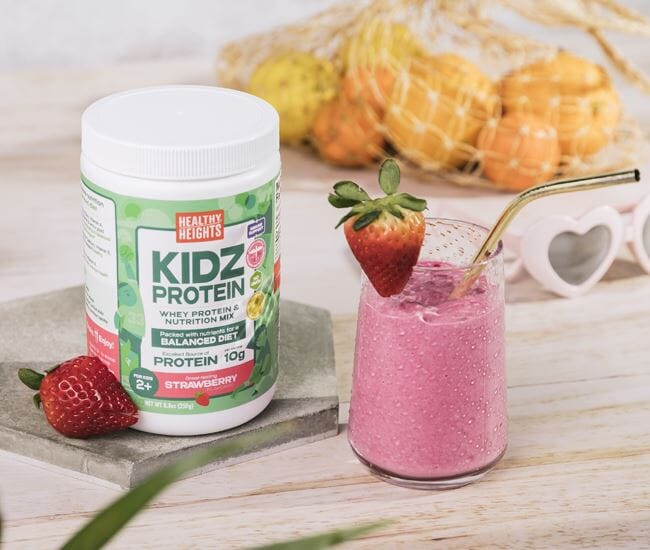 KidzProtein Strawberry Smoothie Recipe – Healthy Heights