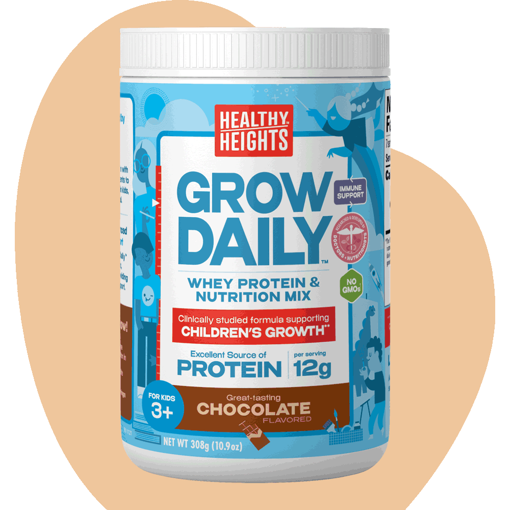 Grow Daily 3+ Pediatric Shake Mix Powder Canister – Healthy Heights