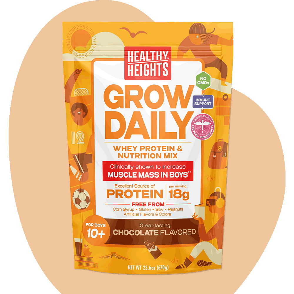 Grow Daily Protein Shake for Boys 10+ | Healthy Heights