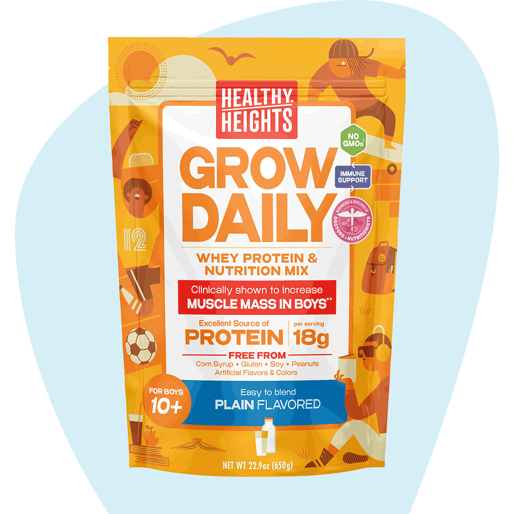 Grow Daily Protein Shake for Boys 10+ | Healthy Heights